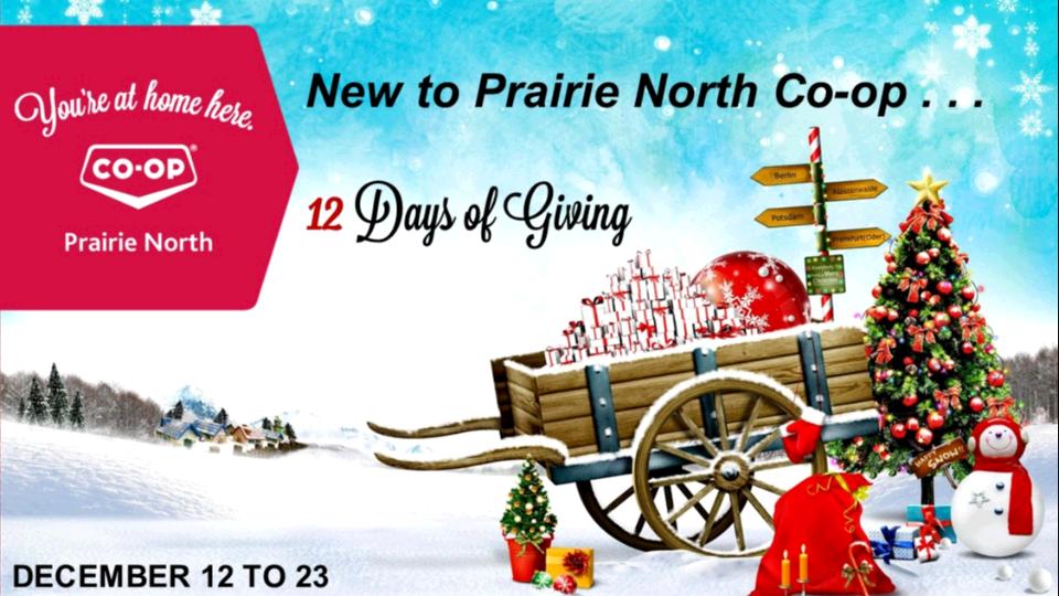 Prairie North Co-op Announces 12 Days of Giving | Prairie North Co-op